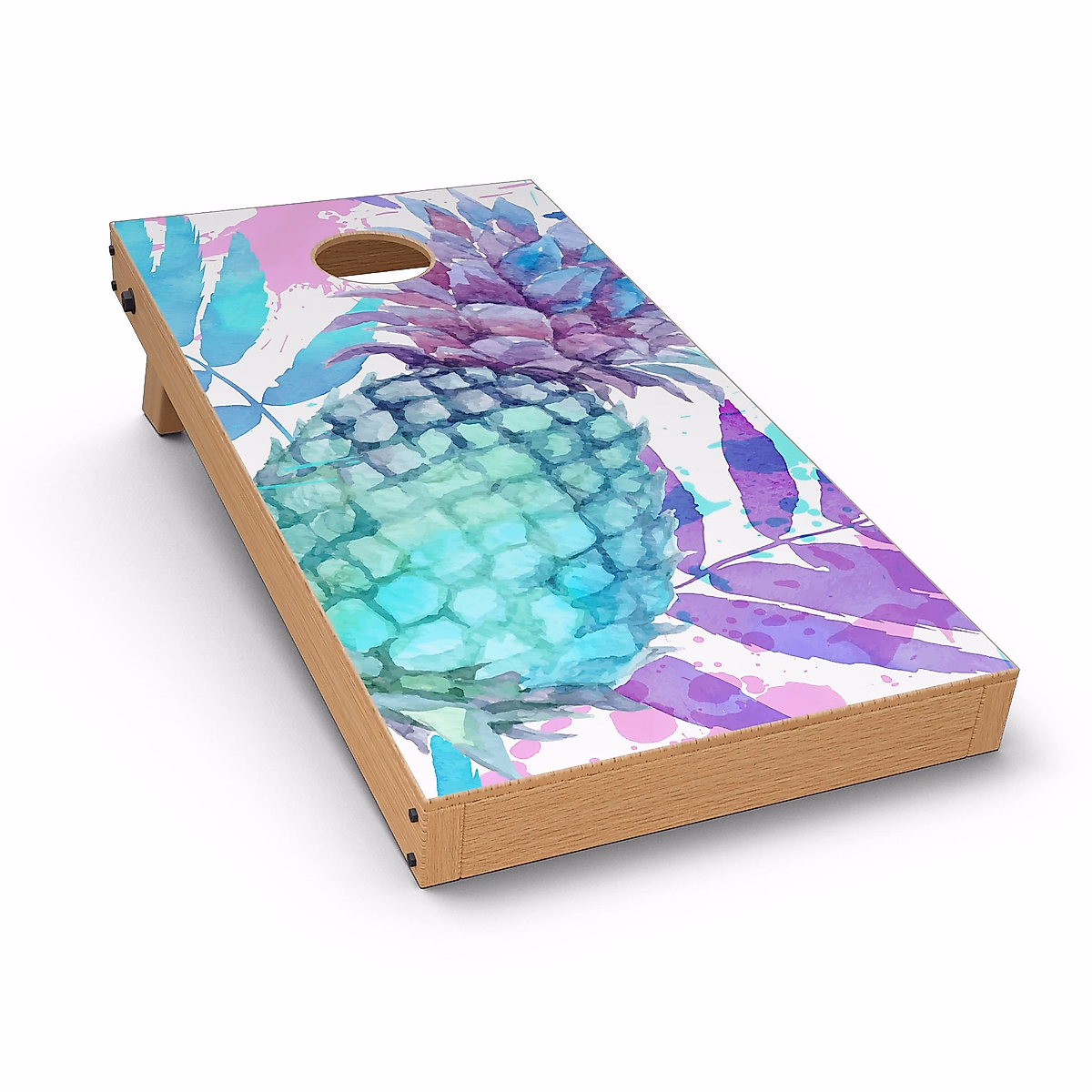 Design Skinz Summer Tropical Skin Set for Cornhole (Skin Only) - Tropical Summer Pineapple v1