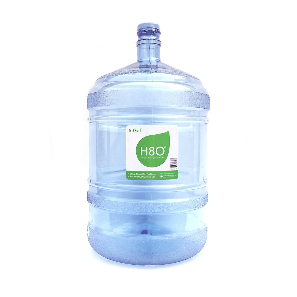 H8O Polycarbonate Water Bottle (with Handle) with 48mm Cap, 5 gallon