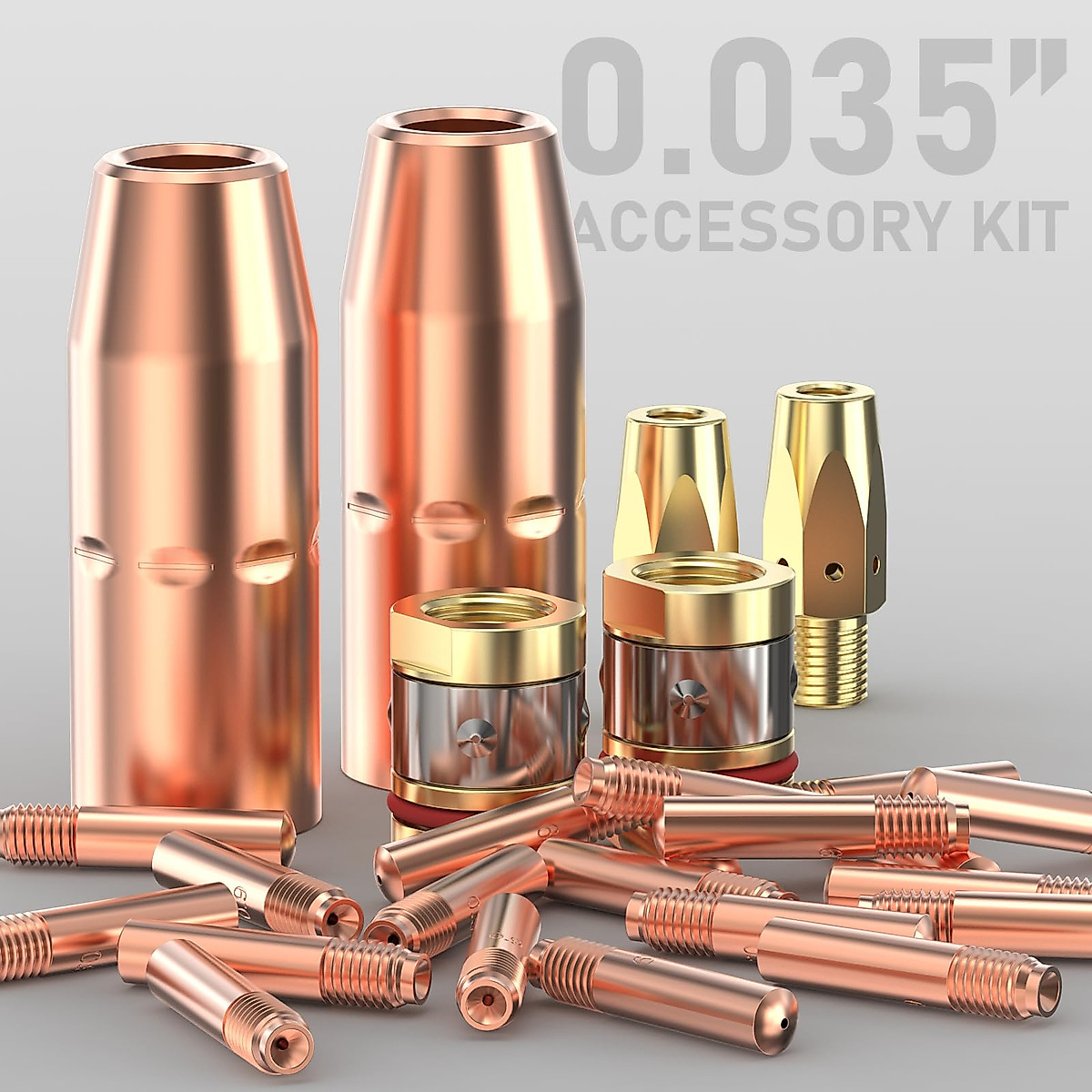 YESWELDER MIG Welding Gun Accessory Kit .035" Tip-Nozzle-Diffuser for Miller Millermatic M-25/M-40 Hobart Torch