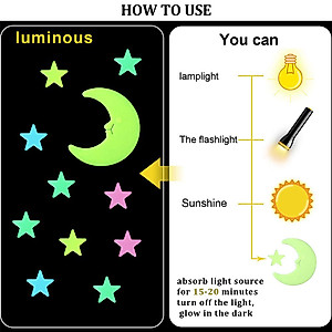 zxbaers Star Ceiling Stickers Glow in The Dark Stickers Luminous Stars Stickers,for Kids Room Decor Create a Comfortable Sleeping Environment 601 PCS