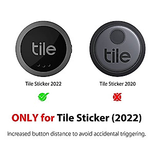 Silicone Case for Tile Sticker 2022 with Keychains, 2 Pack Anti-Scratch Protective Cover with Carabiner (Pink/Purple)