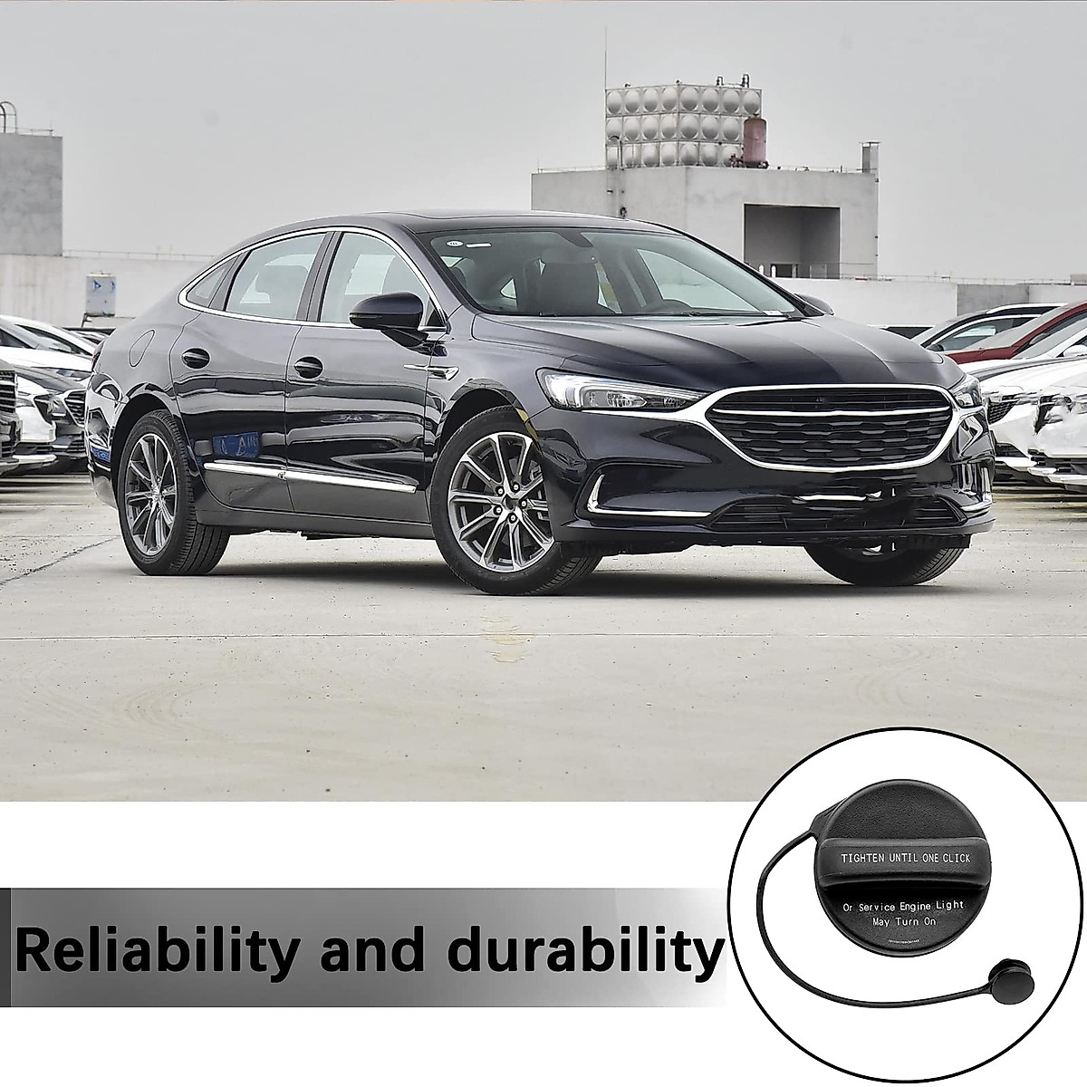 YITHSWAY GT329 Gas Cap Fuel Cap for 2007-2020 Saturn Outlook, Buick Enclave Allure LaCrosse Envision Regal, Cadillac SRX CTS ATS, Chevrolet Traverse Camaro Equinox Malibu SS Impala, GMC Acadia Terrain