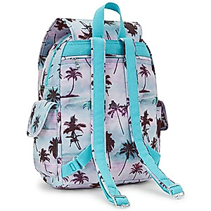 Kipling Women's City Pack Small Backpack, Lightweight Versatile Daypack, Shadow Palm PRT, 12''L x 14.5''H x 7.8''D