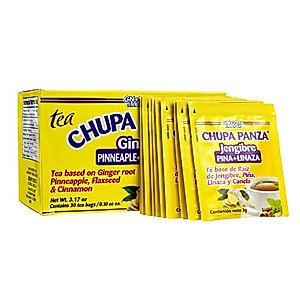 2 Pack Improved Formula Tea CHUPA GRASS & PANZA - Tea Based Ginger, Gotu Kola & Cinammon, Pineapple Jengibre (30 Tea Bags/0.10 oz Each)