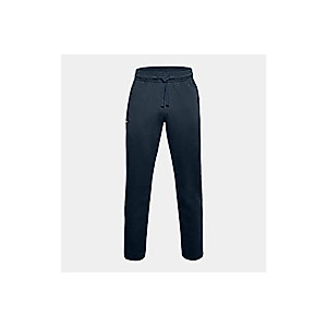 Under Armour Mens Rival Fleece Pants , Academy Blue (408)/Onyx White , X-Large