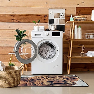 Cute Wild Scottish Highland Cattle Kitchen Rug Non-Slip Kitchen Mats Animal Cow Bath Runner Doormats Area Mat Rugs Carpet for Home Decor 39" X 20"