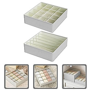 Didiseaon 1 Set Underwear Drawer Organizer Bras Socks Storage Foldable Wardrobe Organizer