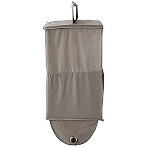 HOMZ Clothes Bar and Drawer, Grey 2 Shelf Hanging Closet Organizer (3817402)