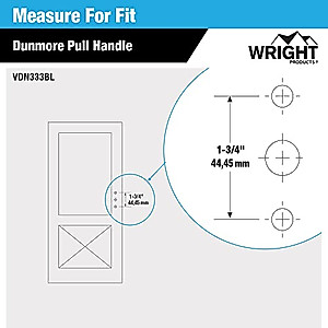 Wright Products VDN333BL Dunmore Pull Handle, Black