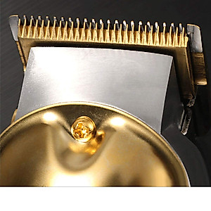 KEMEI Mens Clipper Cordless Hair Clippers, Razor Electric Professional Beard Trimmer Grooming Shaving Machine Self Hair Cutting Haircut Trimmers Cutter，Gold