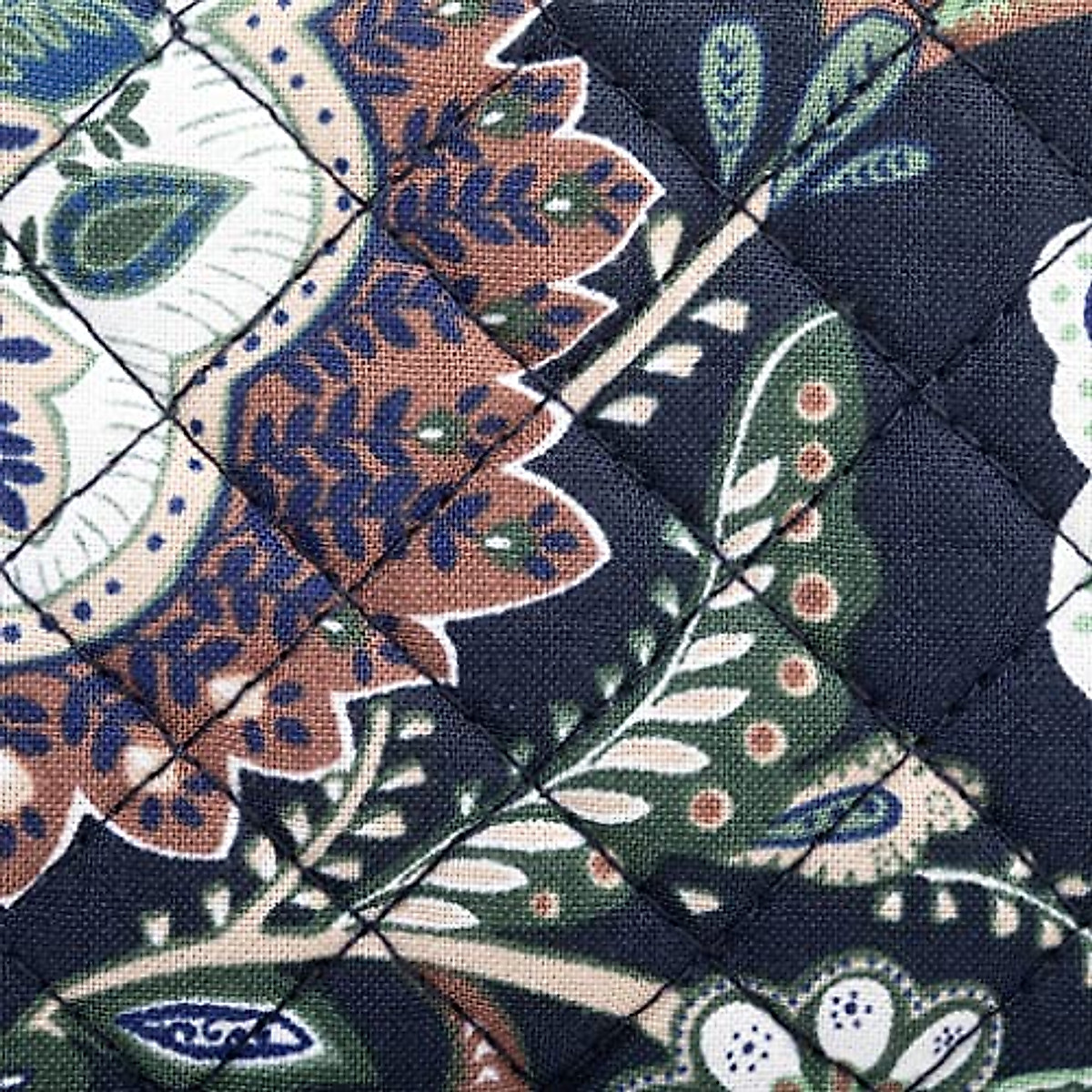 Vera Bradley Women's Women's Cotton Coin Purse, Java Navy Camo - Recycled Cotton, One Size