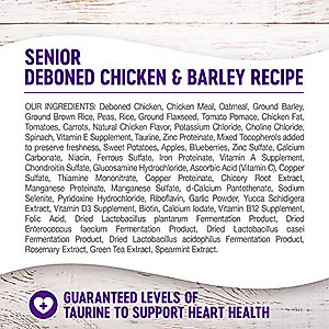 Wellness Complete Health Senior Dry Dog Food with Grains, Natural Ingredients, Made in USA with Real Meat, All Breeds (Chicken & Barley, 30-Pound Bag)