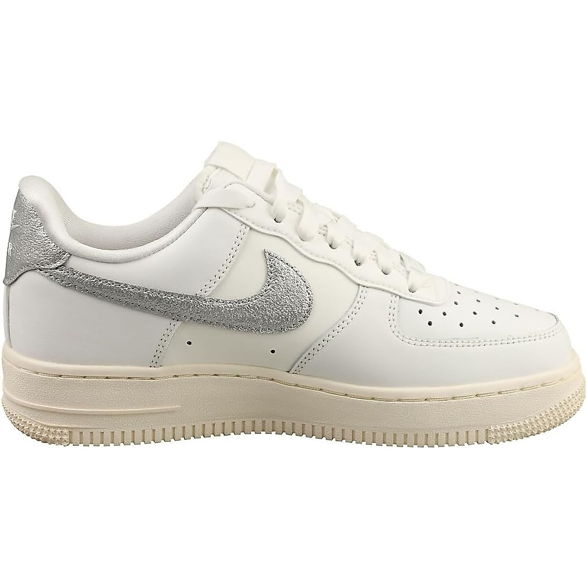 Nike Air Force 1 Low Women Summit White/Metallic Silver DQ7569-100 8.5