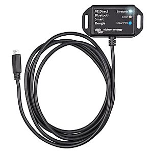 Victron Energy VE.Direct Smart Dongle (Bluetooth) - Wireless Monitoring for BMV & MPPT - Compatible with iOS & Android via VictronConnect App