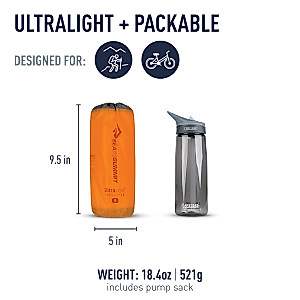 Sea to Summit Ultralight Insulated Backpacking Sleeping Pad, Regular (72 x 21.5 x 2 inches)