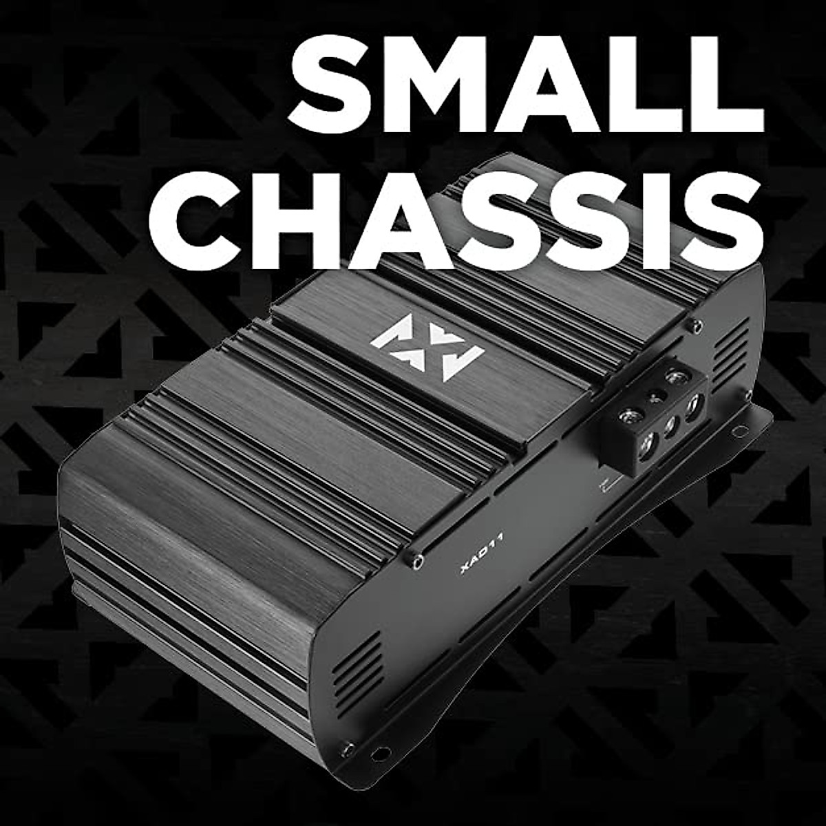 NVX XAD13 2000W RMS 1-OHM Stable Full Bridge Class D High Power Competition Monoblock Car Audio MOSFET Amplifier with Remote Subwoofer Level Control