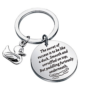 WSNANG Duck Lover Gift The Secret Of Success Is To Be Like a Duck Smooth Unruffled On Top Paddling Underneath (Duck KC)