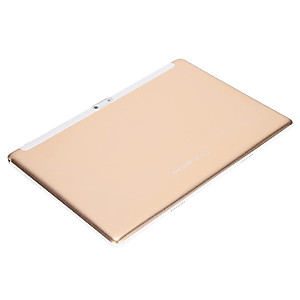 ASHATA 10.1in Tablet PC, Full HD IPS Display, 4G RAM 32G ROM, SC9863 Octa Core CPU LTE Tablet for Study Play Work, Support BT FM SIM Card Phone Function, Golden (US Plug)