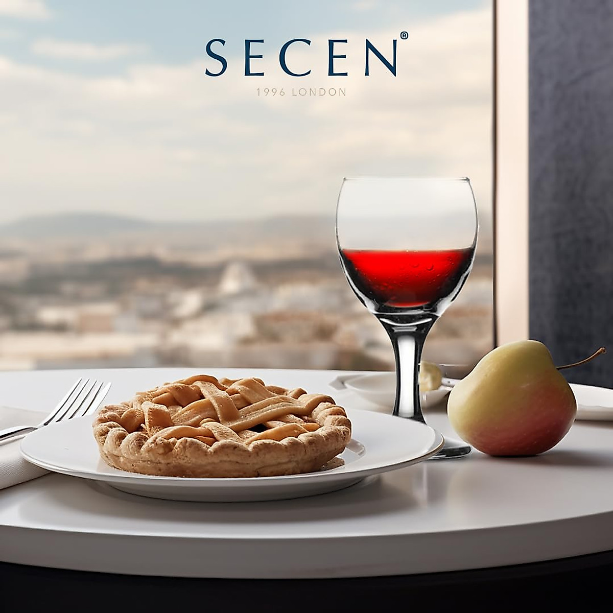 SECEN LONDON Shot Glasses Set of 6,Stemmed Mini Clear Wine and Champagne Glasses, 6 Oz / 175 CC,Cordial Glasses Port Wine Glasses,Great for White and Red Wine/Wine Glass Clear,Liqueur Mini Glasses