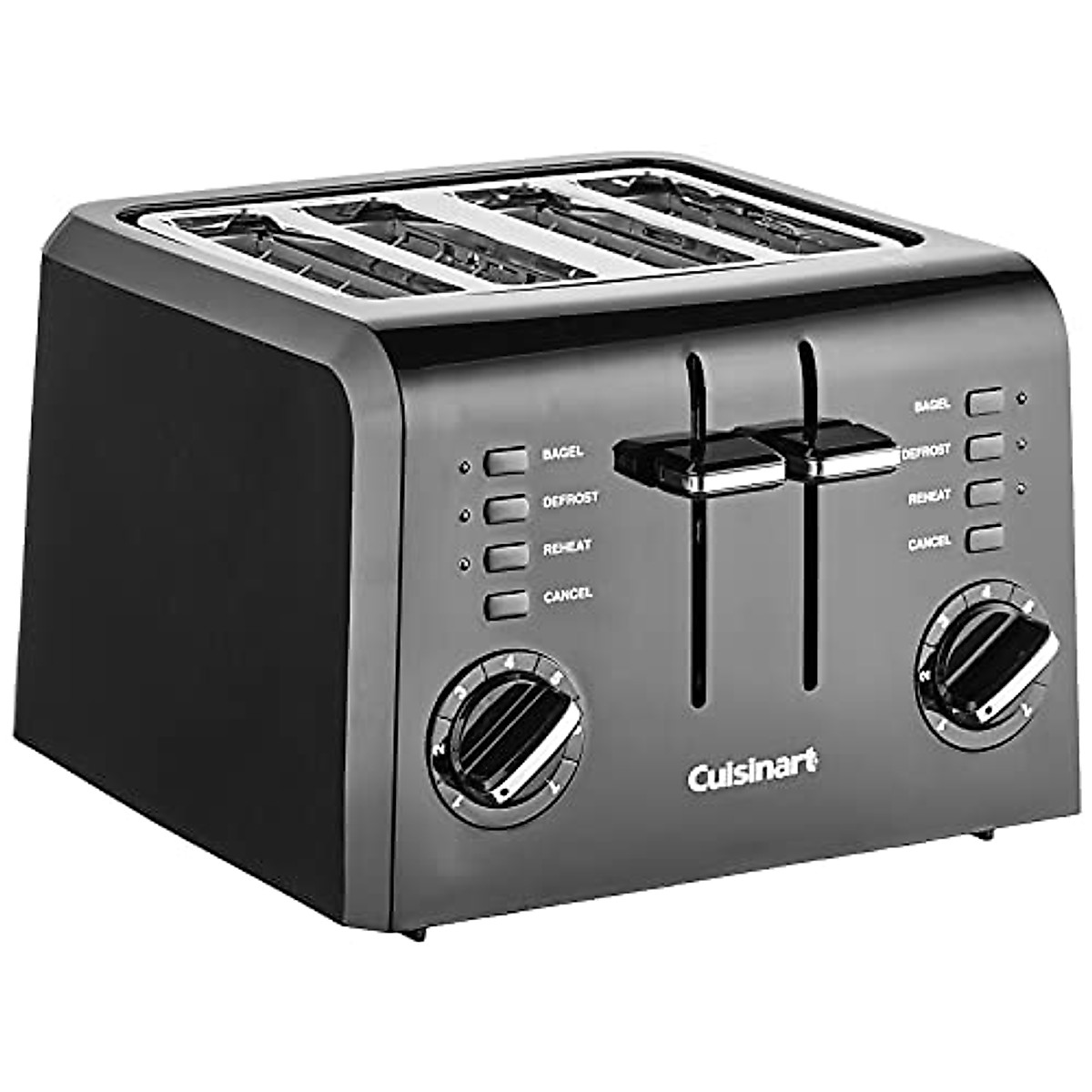 Cuisinart CPT-142BK 4-Slice Compact Plastic Toaster, Black