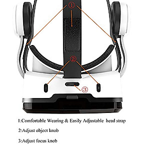 VR SHINECON VR Headset Compatible with iPhone & Android Phone Virtual Reality Goggles VR Glasses