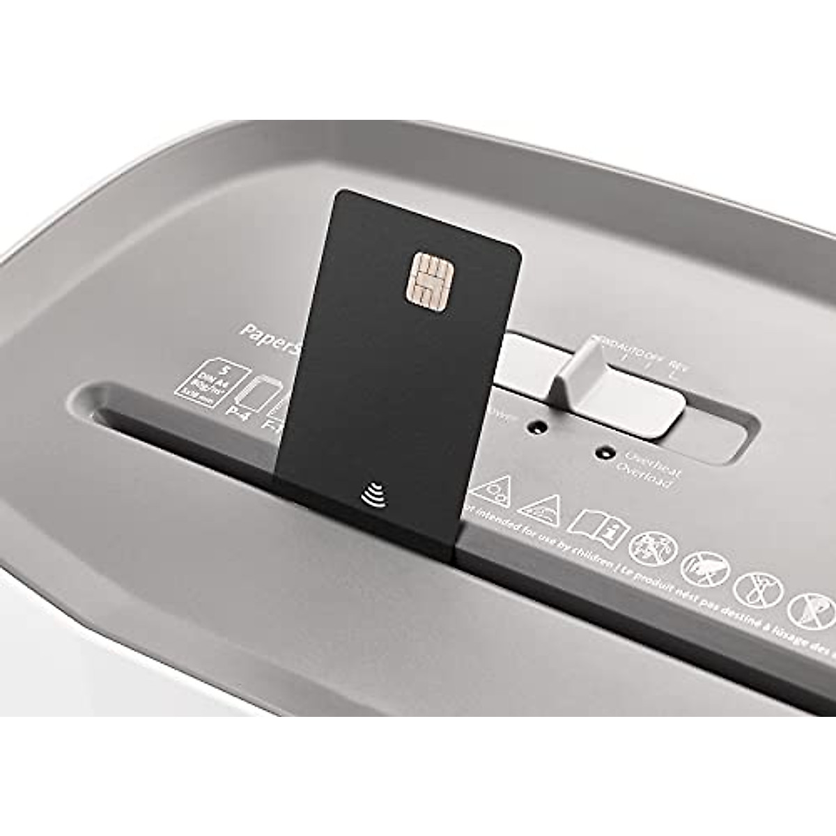 Dahle PaperSAFE PS 100 Paper Shredder, Oil Free, Jam Protection, Security Level P-4, 5 Sheet Max, Shreds Staples, Paper Clips & Credit Cards