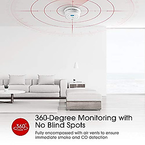 X-Sense 10-Year Battery Smoke and Carbon Monoxide Detector with LCD Display, Dual Sensor Smoke and CO Alarm Complies with UL 217 & UL 2034 Standards, Auto-Check, SC08, 5-Pack