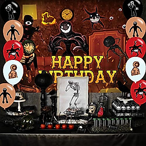 Doors Figure Game Birthday Party Decorations Supplies Doors Gaming Theme Backdrop Photography Background Banner Doors Figure Party Decoration - 5X7 FT