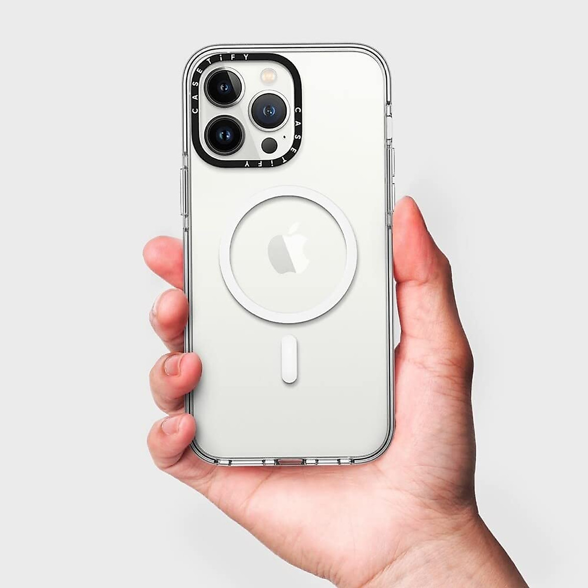 CASETiFY Clear iPhone 13 Pro Max Case [Not Yellowing / 6.6 ft. 3X Military Grade Drop Protection/Magsafe] - Groovy Pattern Clear - Clear