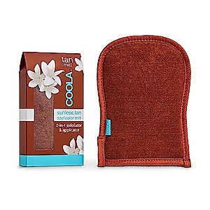 COOLA Sunless Self Tanner Mitt, Supports Sunless Tanning Lotion Application, 2-in-1 Applicator & Exfoliator for Face & Body