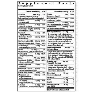Rainbow Light Multivitamin for Teens, Vitamin C, Zinc, & B Complex, Supports Brain Health, Nerve Function, and a Strong Immune System, Gluten Free, Vegetarian, Fruit Punch, 90 Tablets