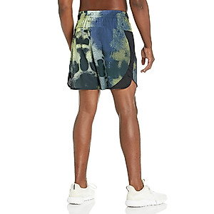 adidas Men's High Intensity Designed 4 Graphic Training Shorts, Multicolor/Impact Yellow, Medium