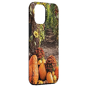 iPhone 14 Pro Max Autumn Leaves Flowers Fall Pumpkin Colorful Garden Botanical Case