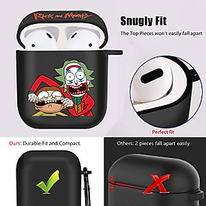 JoySolar for AirPod 2/1 IMD Hard Case Design Character Funny Cool Kawaii Cartoon Fashion Cute Unique Chic Aesthetic for AirPods Air Pods 2/1 Cover Cases Skin for Boys Girls Youth Teen (Grimace Rike)