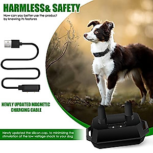 GPS Wireless Dog Fence, 2023 Electric Fence System for Dogs, Portable GPS Wireless Pet Containment System. Large Signal Boundary Range Up to 6560Ft. Adjustable Collar for All Large and Medium Dogs