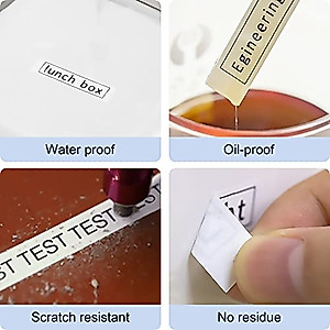 Marklife P11 Label Maker Machine with 4 Rolls Tape,Mini Thermal Wireless Inkless Sticker Printer Machine for Home Kitchen Office Organization