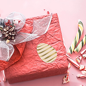 easykart labels 300 Easter Theme Egg Sticker Labels | 6 Different Eggs Design Stickers with Gold Foil | Perfect for Party Decorations and Craft - 1.5"x 2" Size in Sheets