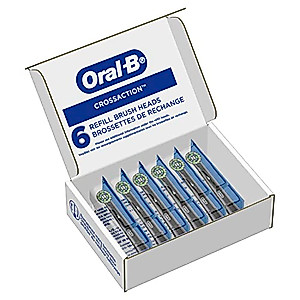 Oral-B CrossAction Electric Toothbrush Replacement Brush Heads, Black, 6 Count