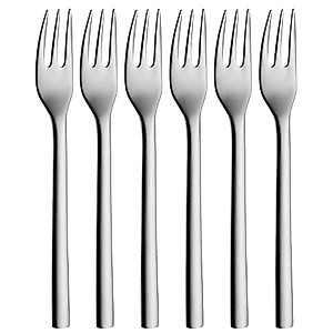 WMF 1291376040 Fruit Knife and Fork Set of 13 for 6 People Nuova Cromargan Stainless Steel Polished Silver 25.3 x 12.5 x 3 cm