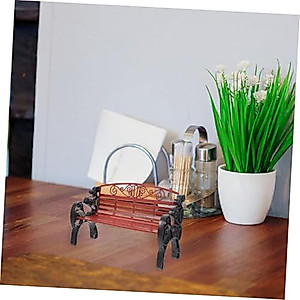 NAMOARLY 2pcs Park Chair Model Small Bench Model Desktop Decor Small Bench Figurine Desktop Simulated Bench Model Small Park Bench Simulation Bench Model Bench Model Decoration Table Decor
