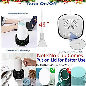 Coffee Mug Warmer for Desk with Auto Shut Off, Coffee Cup Warmer for Desk Office Home-Birthday Coffee Gifts