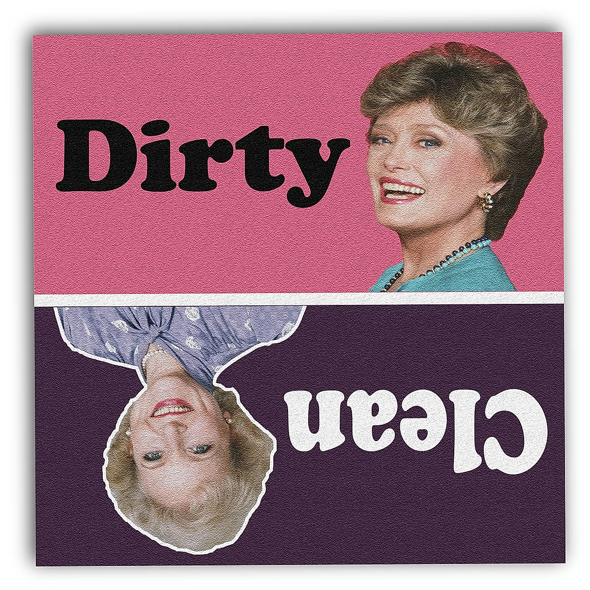 The Golden Girls Dishwasher Magnet, Clean Dirty Magnet Sign Indicator, Trendy Universal Kitchen Dish Washer Refrigerator Magnet, Super Strong Magnet (Golden Girls)