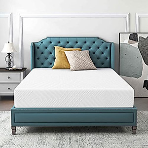 IULULU 10 Inch Twin Size Memory Foam Mattress, Bed in a Box Mattresses, Breathable Removable Quilted Cover, Medium Feeling, White