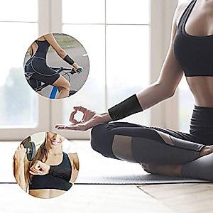 Easyports 2 Pocket Wrist Wallet Wrist Cell Phone Holder, Ankle Wallet, Sweat Bands, Armband, Hidden Pouch, Wristlet Wallet for Travel, Outdoor Sports Running.