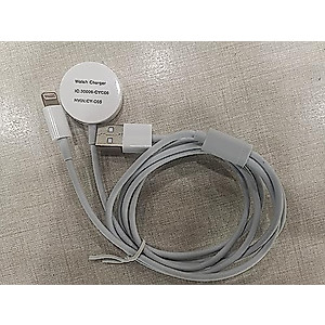 Watch Charger 2 in 1 Type-C Portable Charging Cable Compatible with Apple Watch iwatch Series SE/8/7/6/5/4/3/2/1 and Compatible with iPhone 13/12/11/Pro/Max/X/XR/XS/XS Max&Pad Series (4ft/1.2M)