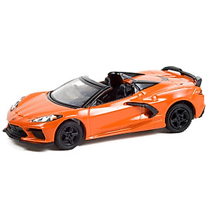 2021 Chevy Corvette Stingray Convertible Sebring Orange Metallic Greenlight Muscle Series 26 1/64 Diecast Model Car by Greenlight 13310 F