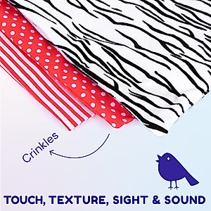 Lovebirds Montessori Sensory Baby Toy Tissue Box-Toddler Infant STEM Cognitive Development-Toddler-Juggling Scarves-Pull Along-Manipulative Preschool Learning Toys-Babies 6-12months