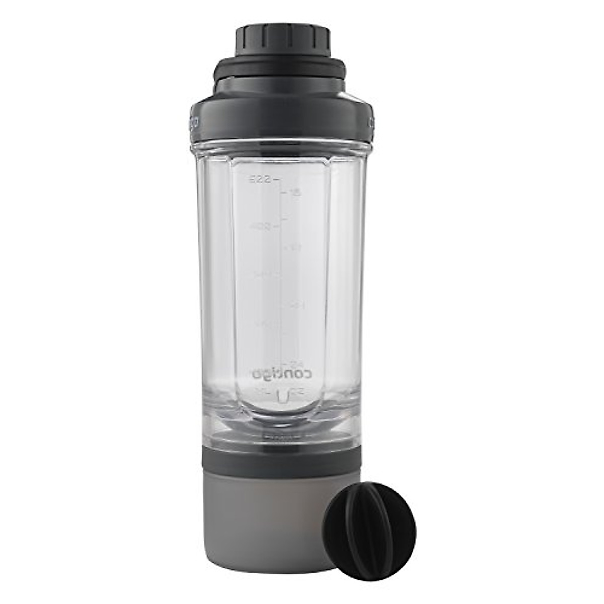 Contigo 2076738 Shake N GO FIT TRITAN STRG 22OZ, Storage, Smoke with Protein Ball