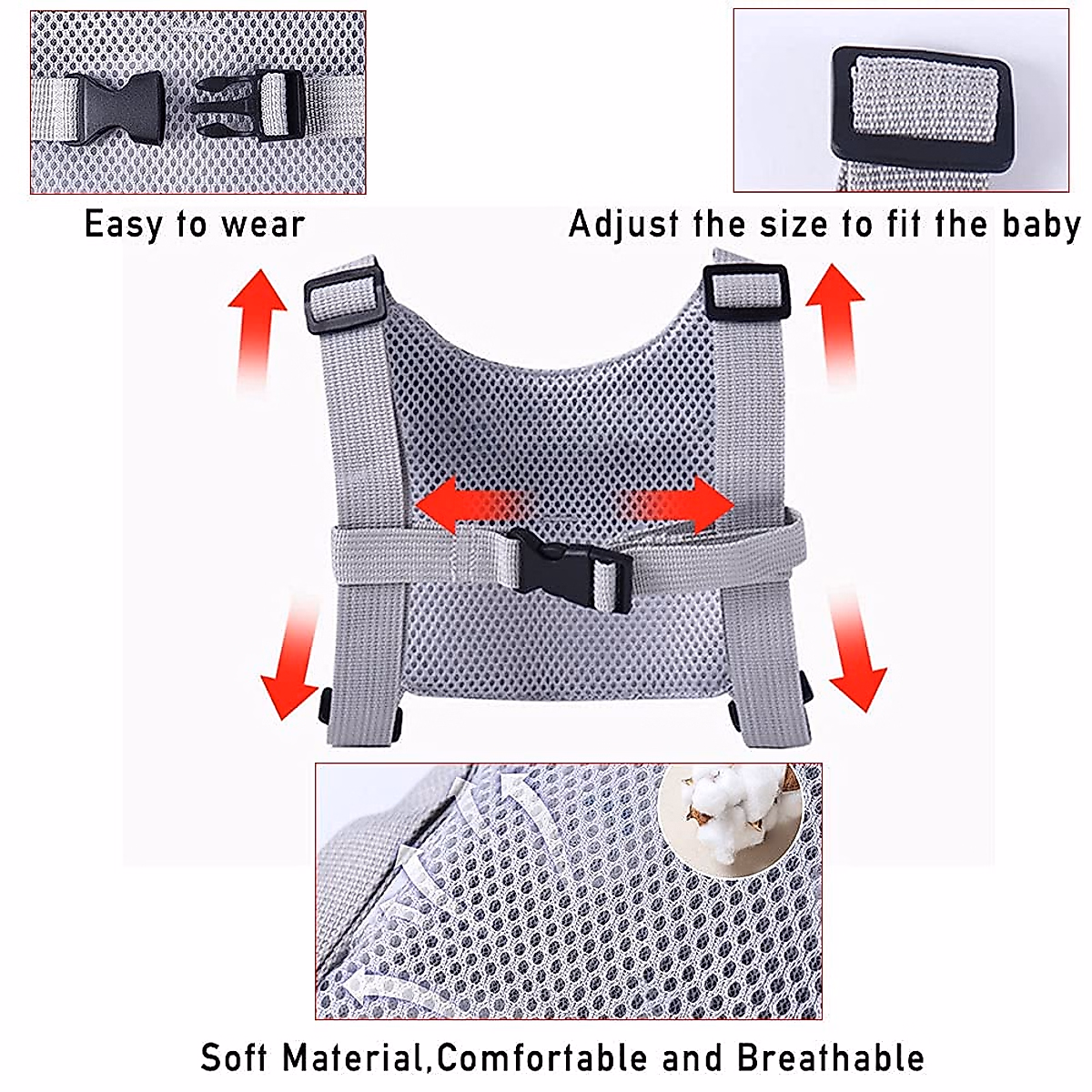 Toddler Leash -Anti Lost Wrist Link for Toddlers -Toddler Harness,3 in 1 Toddler Harness Leashes,Toddler Walking Wristband Assistant Strap for Parent Kids Outdoor Activity,Suitable for Girls and Boys