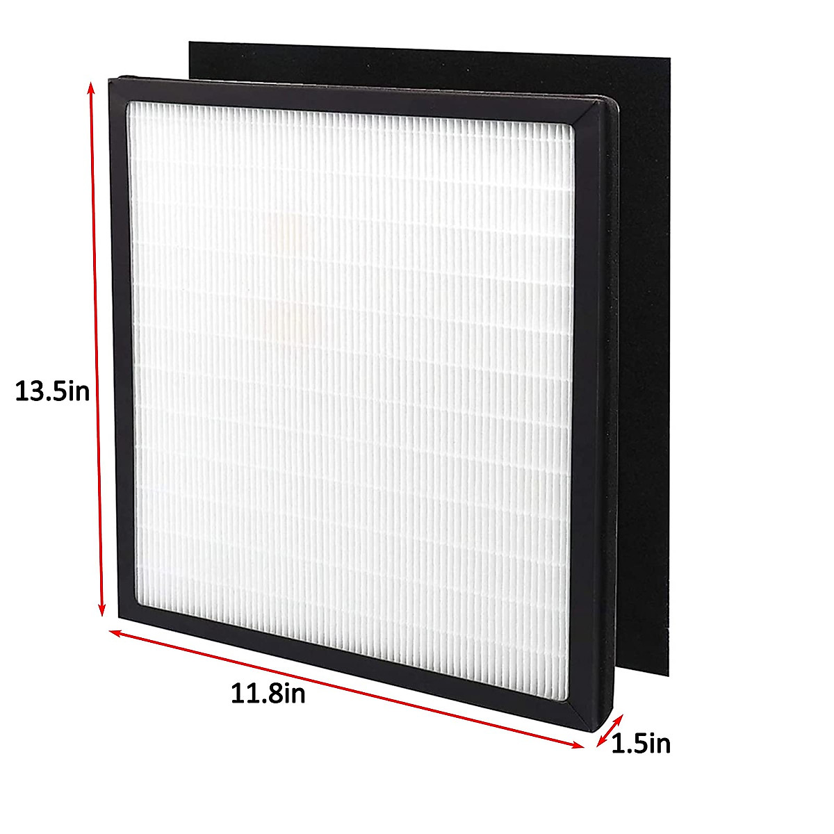 Hedday Air Purifier Filter D Compatible with Idylis IAP-10-280,1AP10280, AC-2118, AC-2123,Replace for IAF-H-100D(2 HEPA Filters & 2 Carbon Filters)